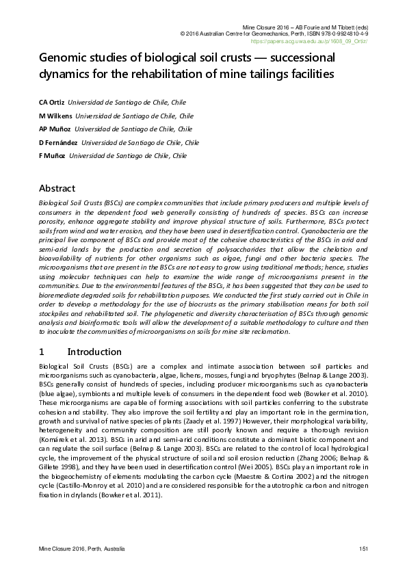 (PDF) Genomic studies of biological soil crusts — successional dynamics ...