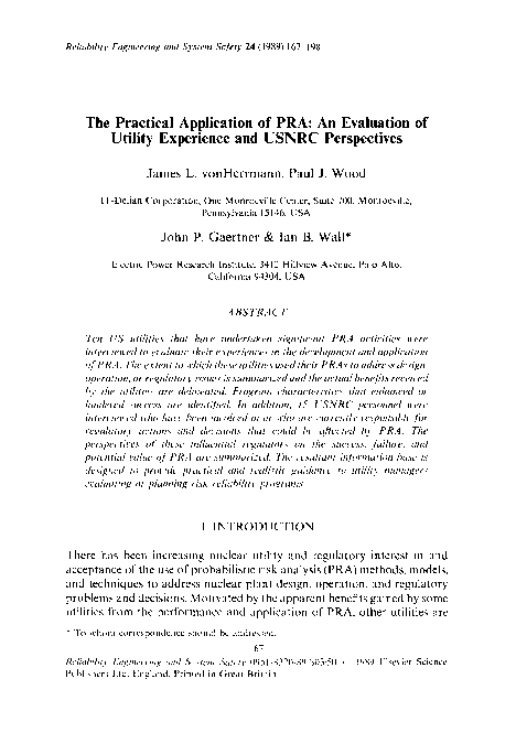 (PDF) The practical application of PRA: An evaluation of utility ...