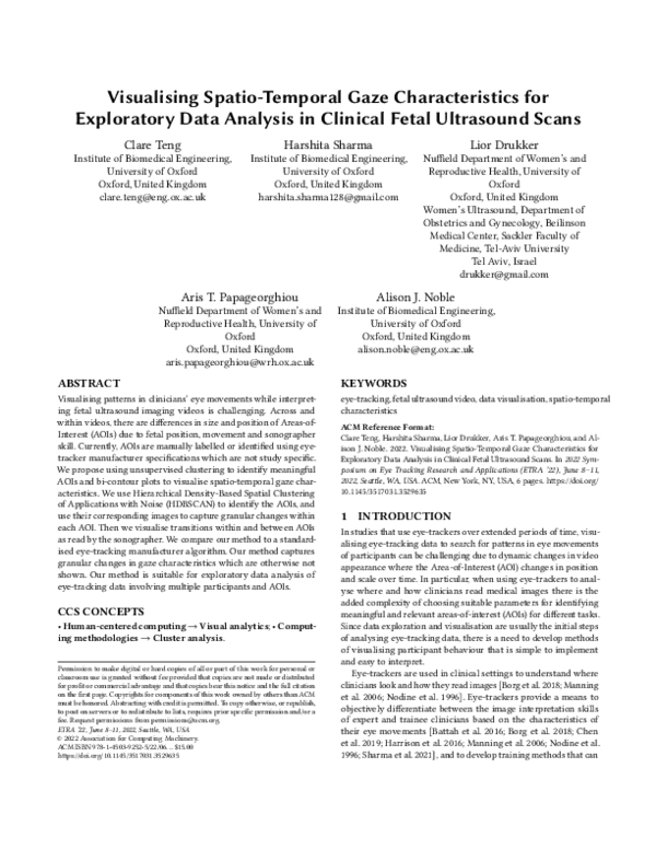 (PDF) Visualising Spatio-Temporal Gaze Characteristics for Exploratory ...