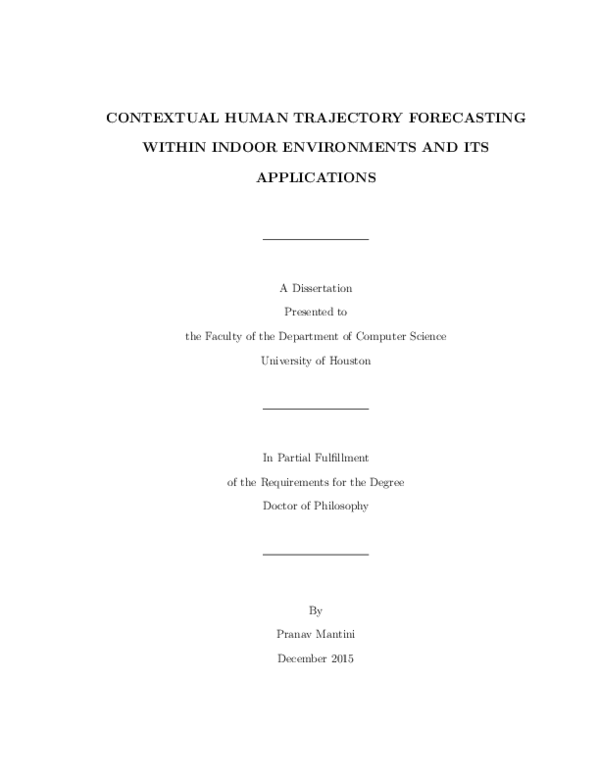 Pdf Contextual Human Trajectory Forecasting Within Indoor