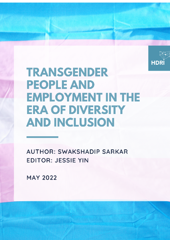 (PDF) Transgender People And Employment In The Era Of Diversity And ...