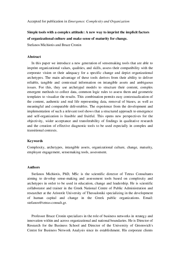 (PDF) Simple tools with a complex attitude: A new way to imprint the ...