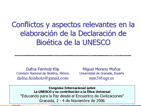 (PDF) Conflictos y aspectos relevantes en la elaboración de la ...