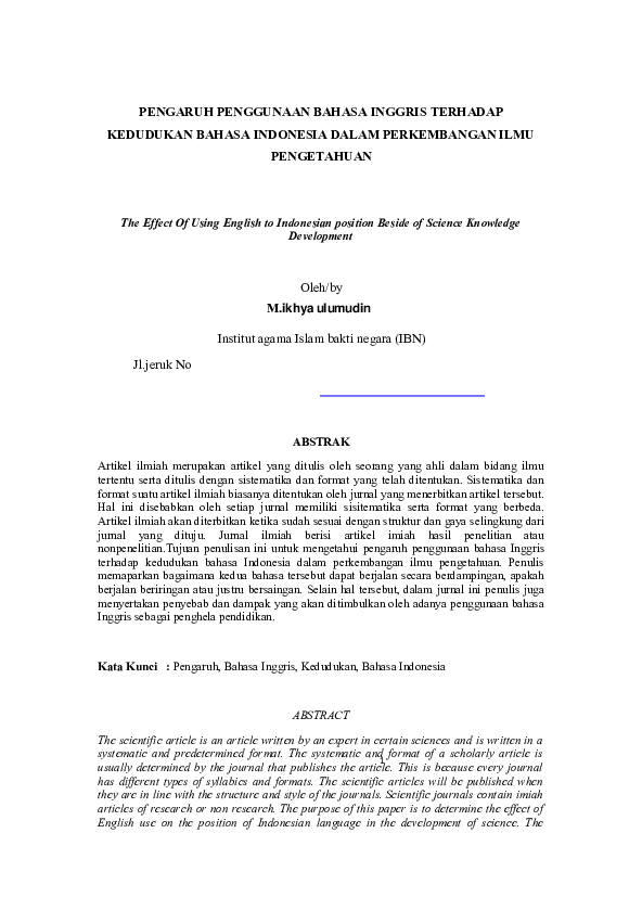 (PDF) Artikel-Bahasa Inggris
