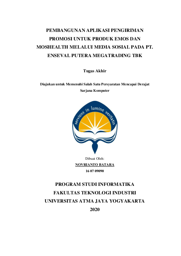 (PDF) Pembangunan Aplikasi Pengiriman Promosi Untuk Produk Emos Dan ...