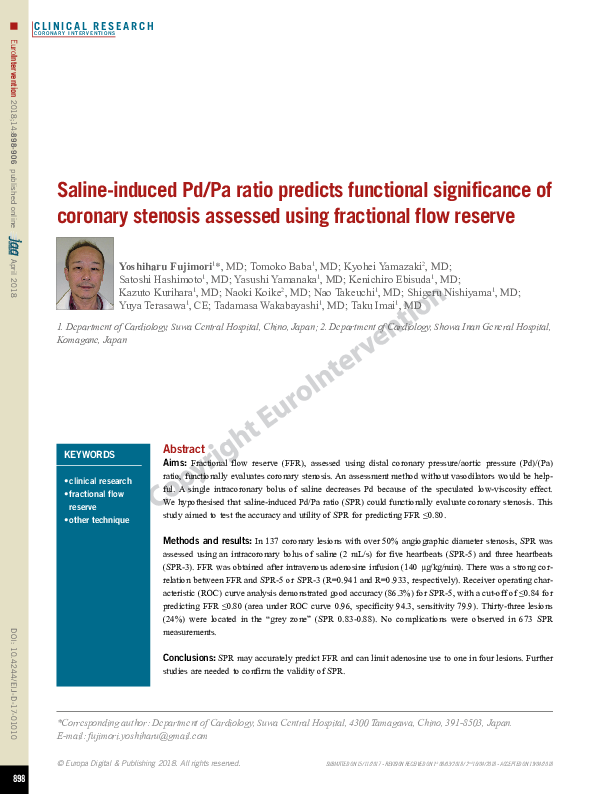 (PDF) Saline-induced Pd/Pa ratio predicts functional significance of ...