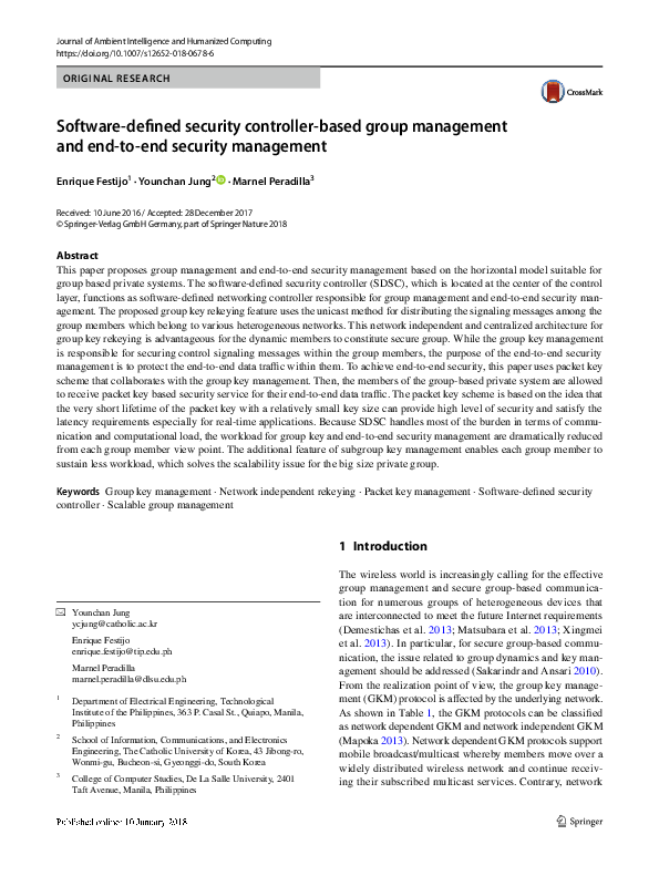 (PDF) Software-defined security controller-based group management and end-to-end security ...