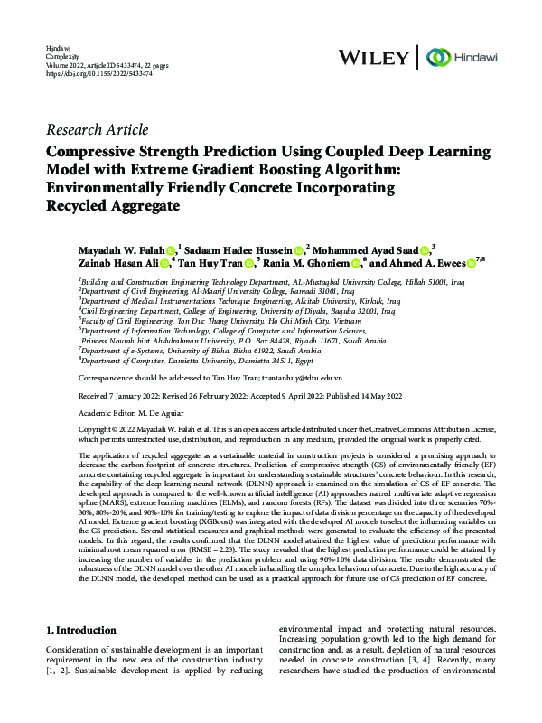 (PDF) Compressive Strength Prediction Using Coupled Deep Learning Model with Extreme Gradient ...