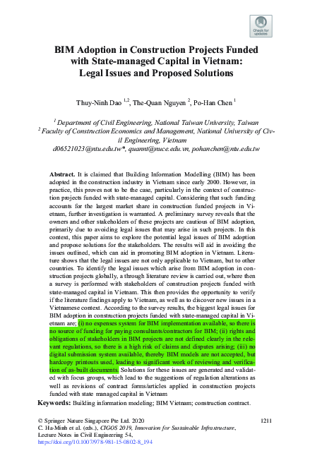 (PDF) BIM Adoption in Construction Projects Funded with State-managed ...