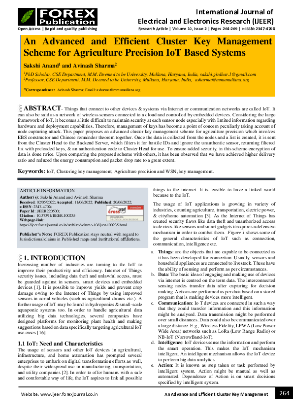 Pdf An Advanced And Efficient Cluster Key Management Scheme For