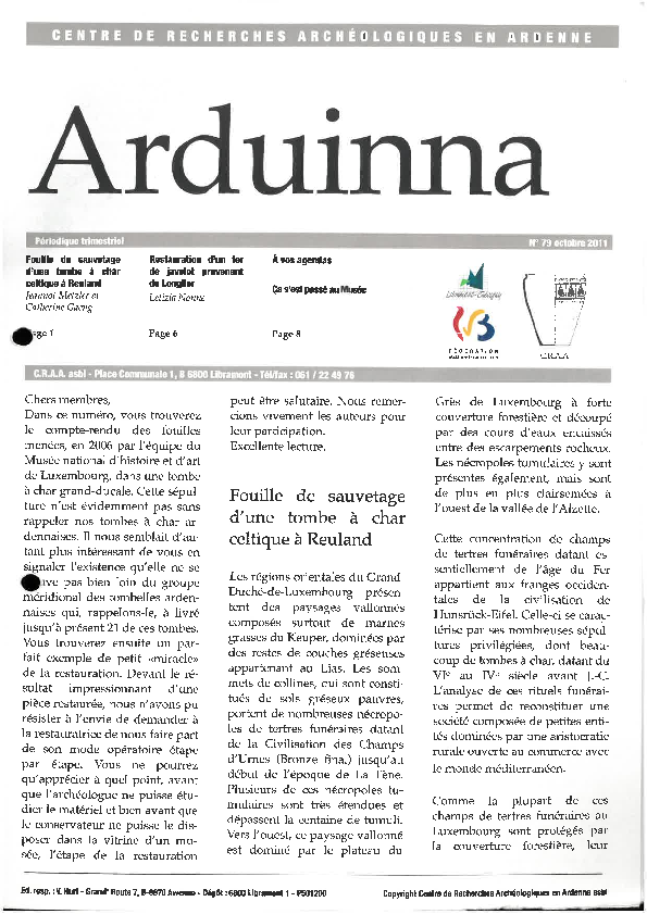 (PDF) Arduinna 79 : Périodique Trimestriel