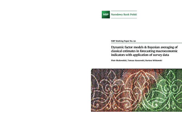 Pdf Dynamic Factor Models And Bayesian Averaging Of Classical Estimates