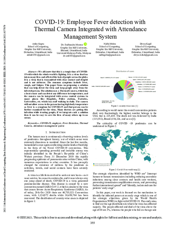 (PDF) COVID-19: Employee Fever detection with Thermal Camera Integrated ...