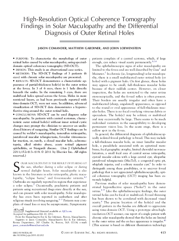 (PDF) Optical coherence tomography findings in a case of chronic welder ...