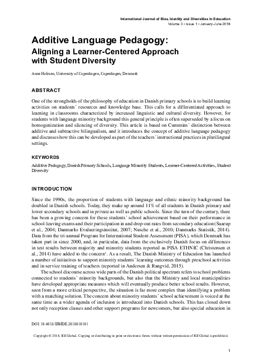 (PDF) Additive Language Pedagogy