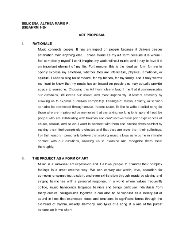 (DOC) BELICENA - ART PROPOSAL (REVISED)