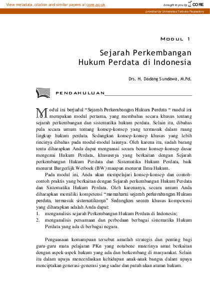 (PDF) Hukum Perdata dan Acara Perdata