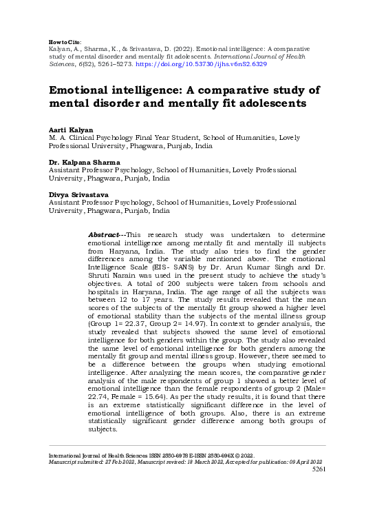 (PDF) Emotional intelligence