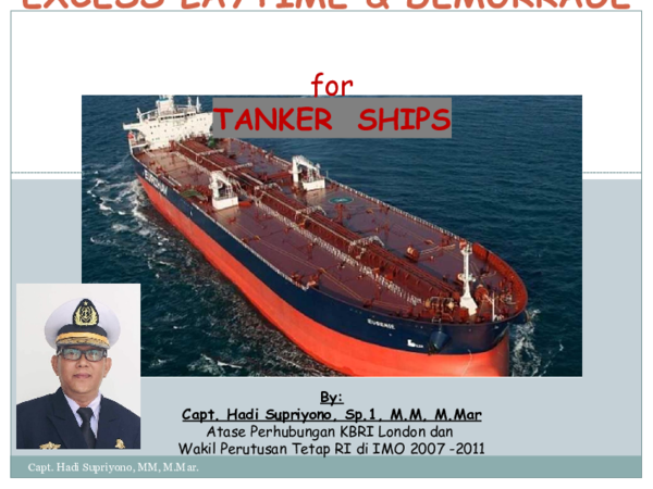 (PPT) Laytime & Demurrage Tanker