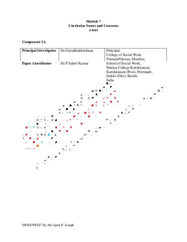 (PDF) Mr. Ajesh P Joseph Assistant Professor School of Social Work ...