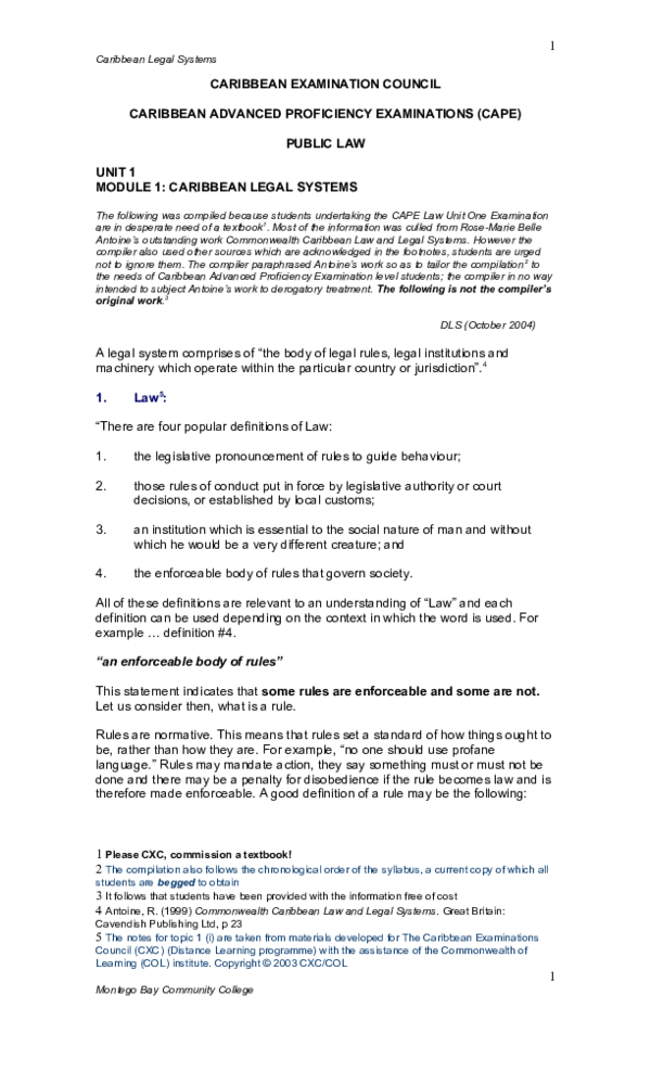 (DOC) Cape Law Teacher Manual