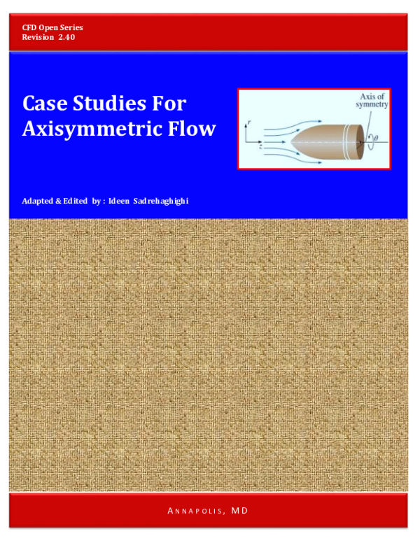 (PDF) Case Studies For Axisymmetric Flow