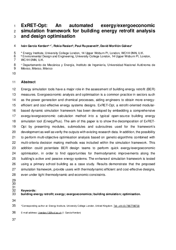 (PDF) ExRET-Opt: An automated exergy/exergoeconomic simulation ...