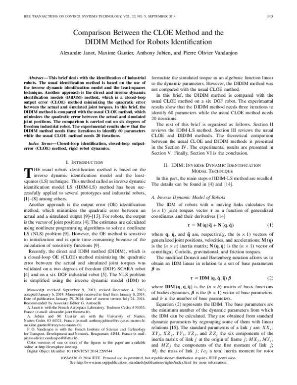 Pdf Comparison Between The Cloe Method And The Didim Method For 2825