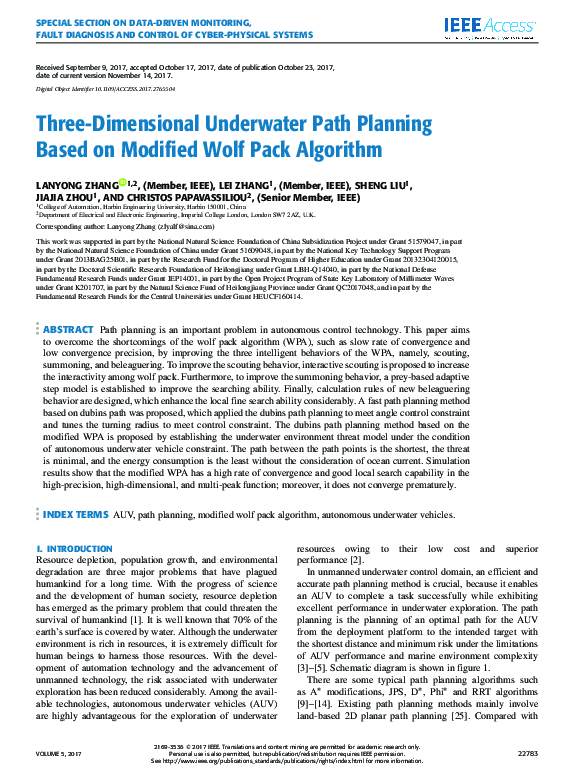 Pdf Enhanced Path Planning For Auvs Using Wpa