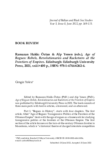 (PDF) Ramazan Hakkı Öztan & Alp Yenen (eds.), Age of Rogues: Rebels ...