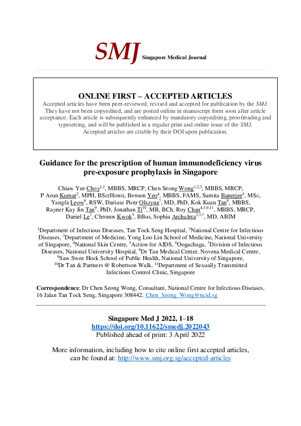 (PDF) Guidance for the prescription of human immunodeficiency virus pre ...