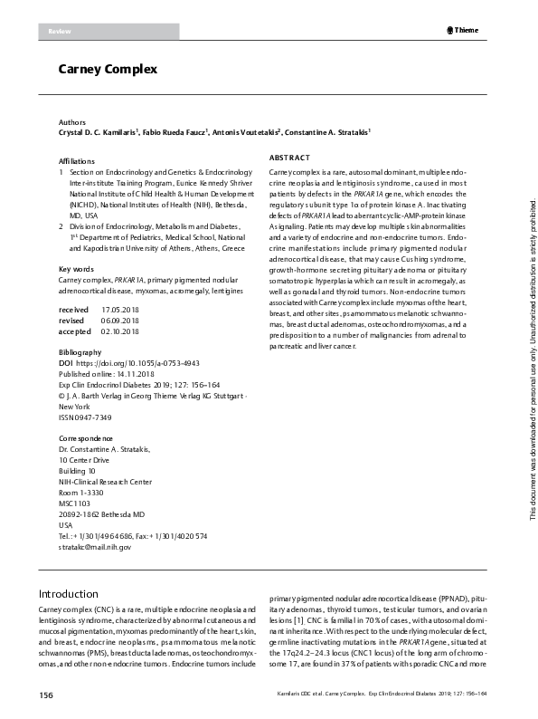 (PDF) Carney Complex