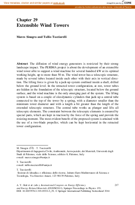 (PDF) Extensible Wind Tower