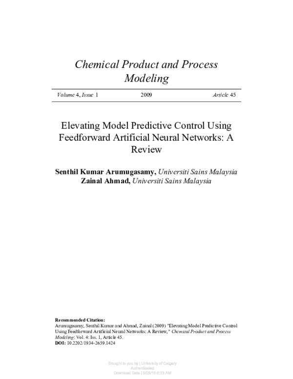 Pdf Enhancing Mpc With Feedforward Neural Networks