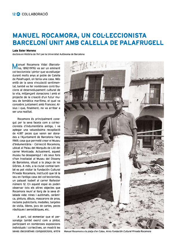 (PDF) "Manuel Rocamora, un col·leccionista barceloní unit amb Calella ...