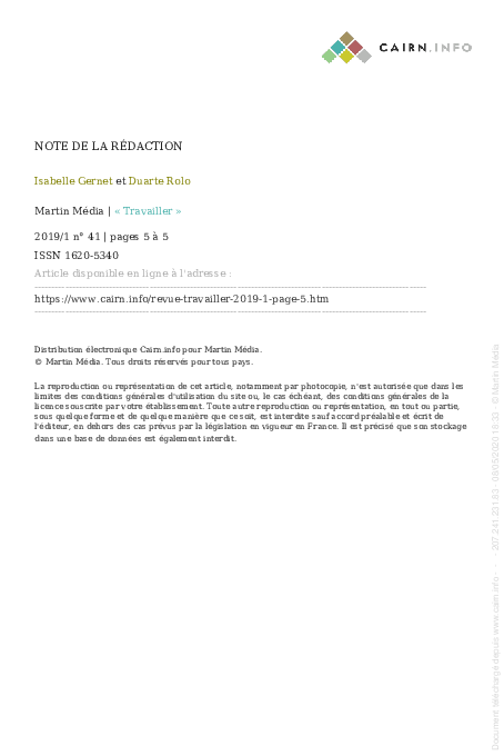(PDF) Note de la r daction