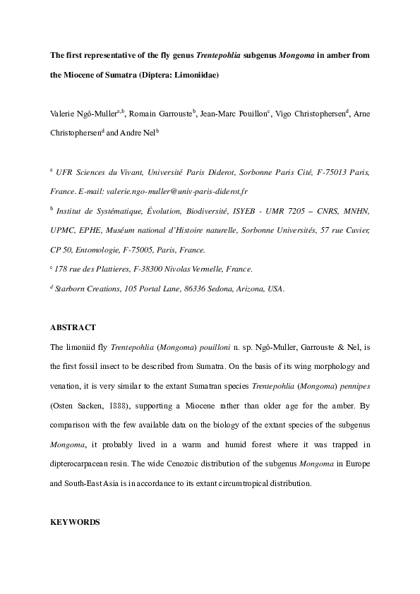 (PDF) The first representative of the fly genus Trentepohlia subgenus ...