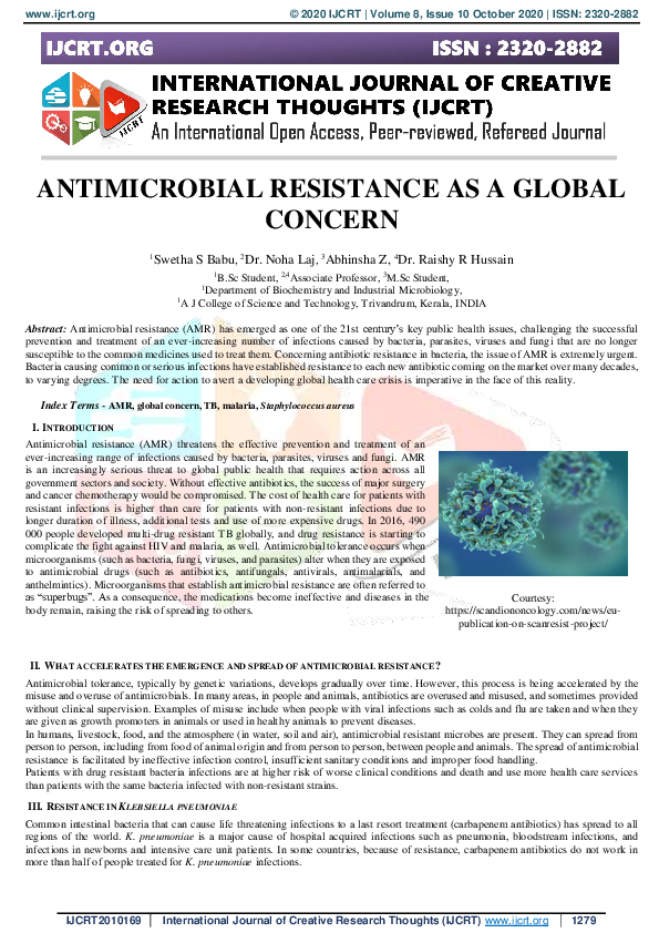 (PDF) Antimicrobial resistance - a global concern