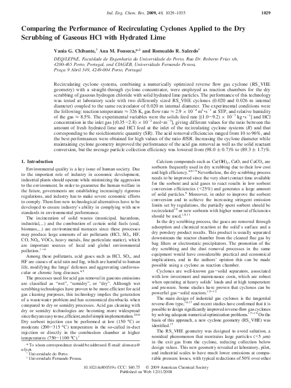 (PDF) Comparing the Performance of Recirculating Cyclones Applied to ...