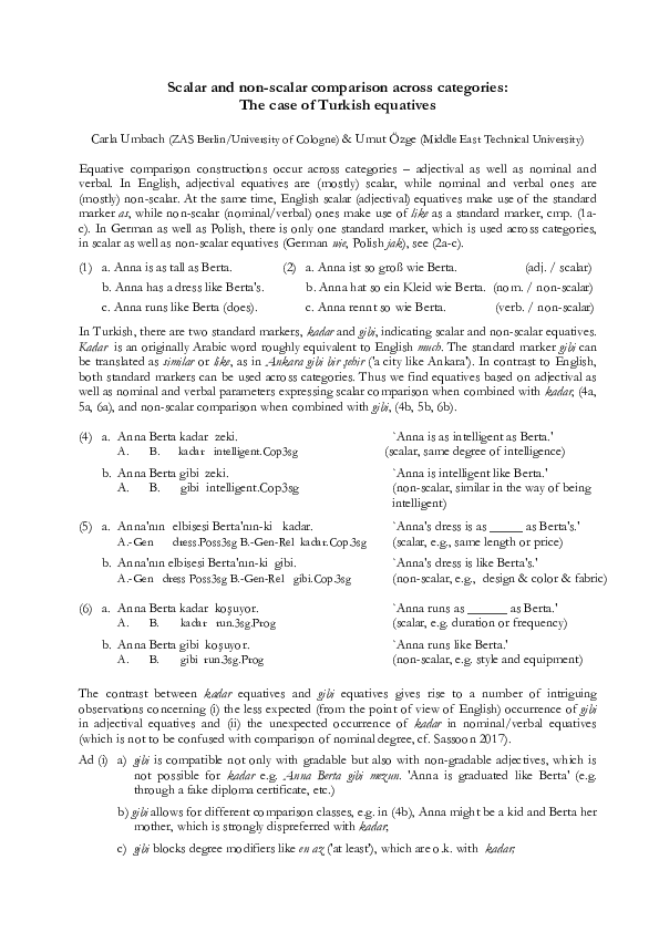 (PDF) Scalar and non-scalar comparison across categories : The case of ...