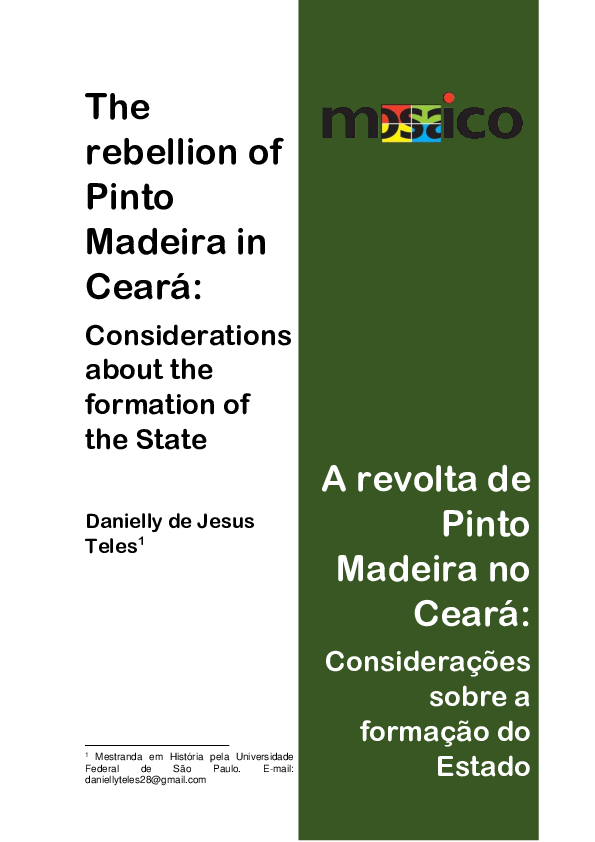 (PDF) A revolta de Pinto Madeira no Ceará: considerações sobre a ...