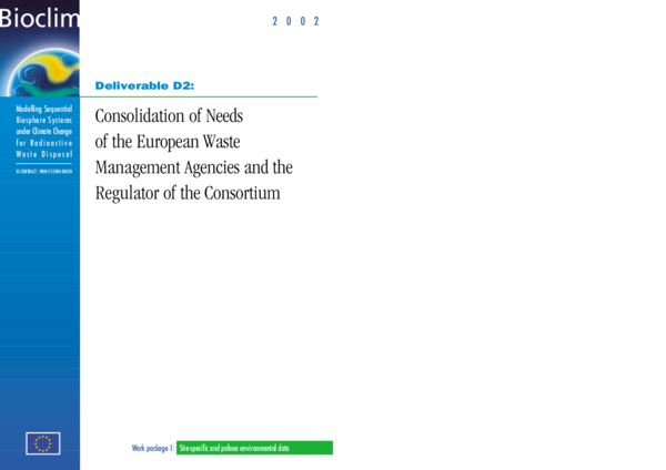 (PDF) Deliverable D2:Consolidation of needs of the european wasten ...