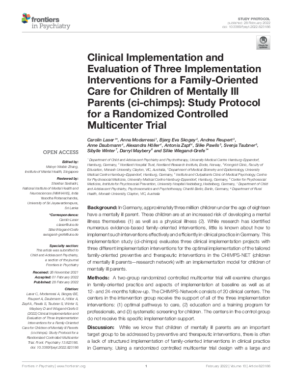 (PDF) Clinical Implementation and Evaluation of Three Implementation ...