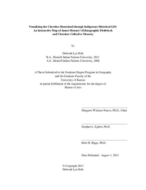 (PDF) and Cherokee Collective Memory