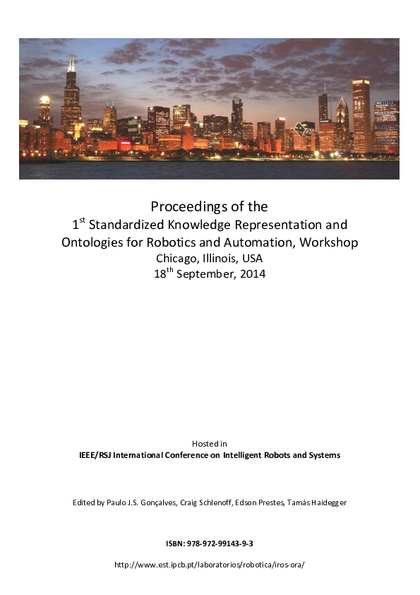 (PDF) Proceedings of the 1st Standardized Knowledge Representation and Ontologies for Robotics ...