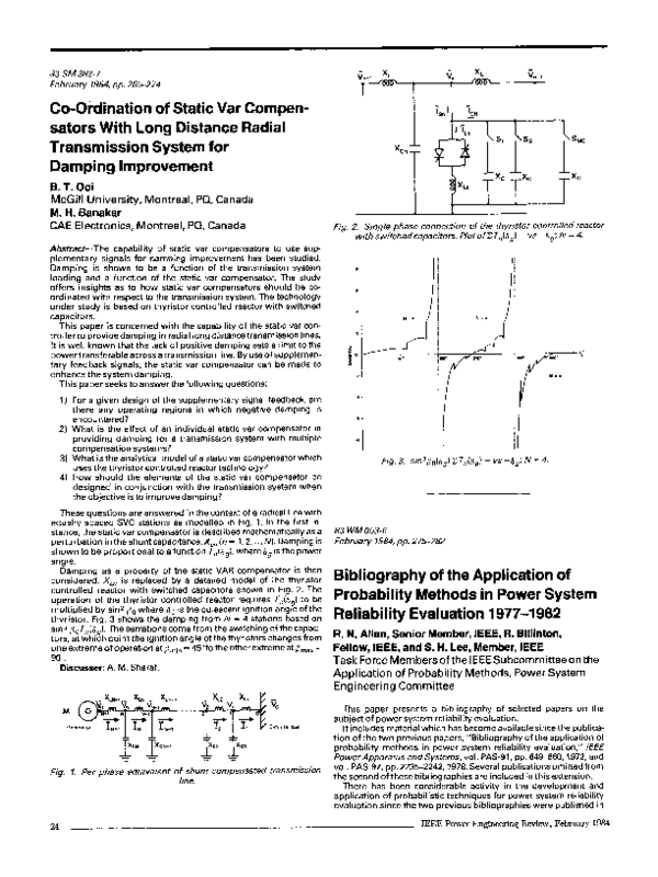 (PDF) Co-Ordination of Static Var Compensators With Long Distance ...