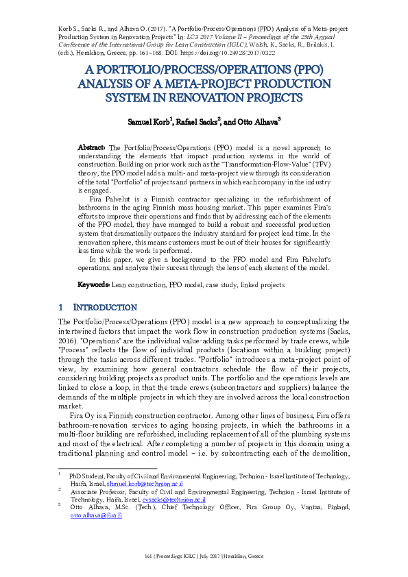 (PDF) A Portfolio/Process/Operations (PPO) Analysis of a Meta-Project ...