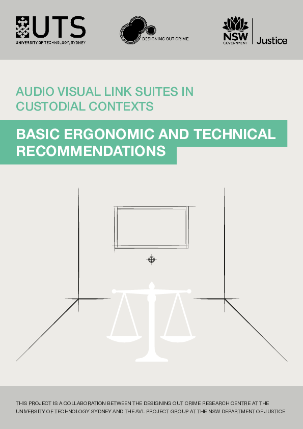 (PDF) Audio Visual Link Suites in Custodial Contexts: Basic ergonomic ...