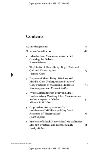 (PDF) The Limits of Masculinity : Boys , Taste and Cultural Consumption ...