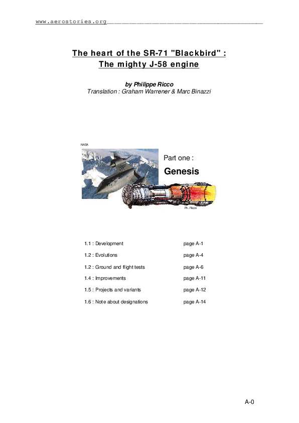 (PDF) The heart of the SR-71 " Blackbird " : The mighty J-58 engine